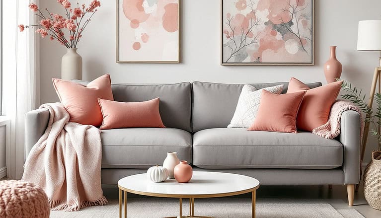 9 Best Accent Colors That Instantly Brighten a Grey Couch - The Rainbow ...