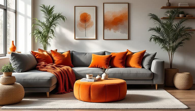 9 Best Accent Colors That Instantly Brighten a Grey Couch - The Rainbow ...