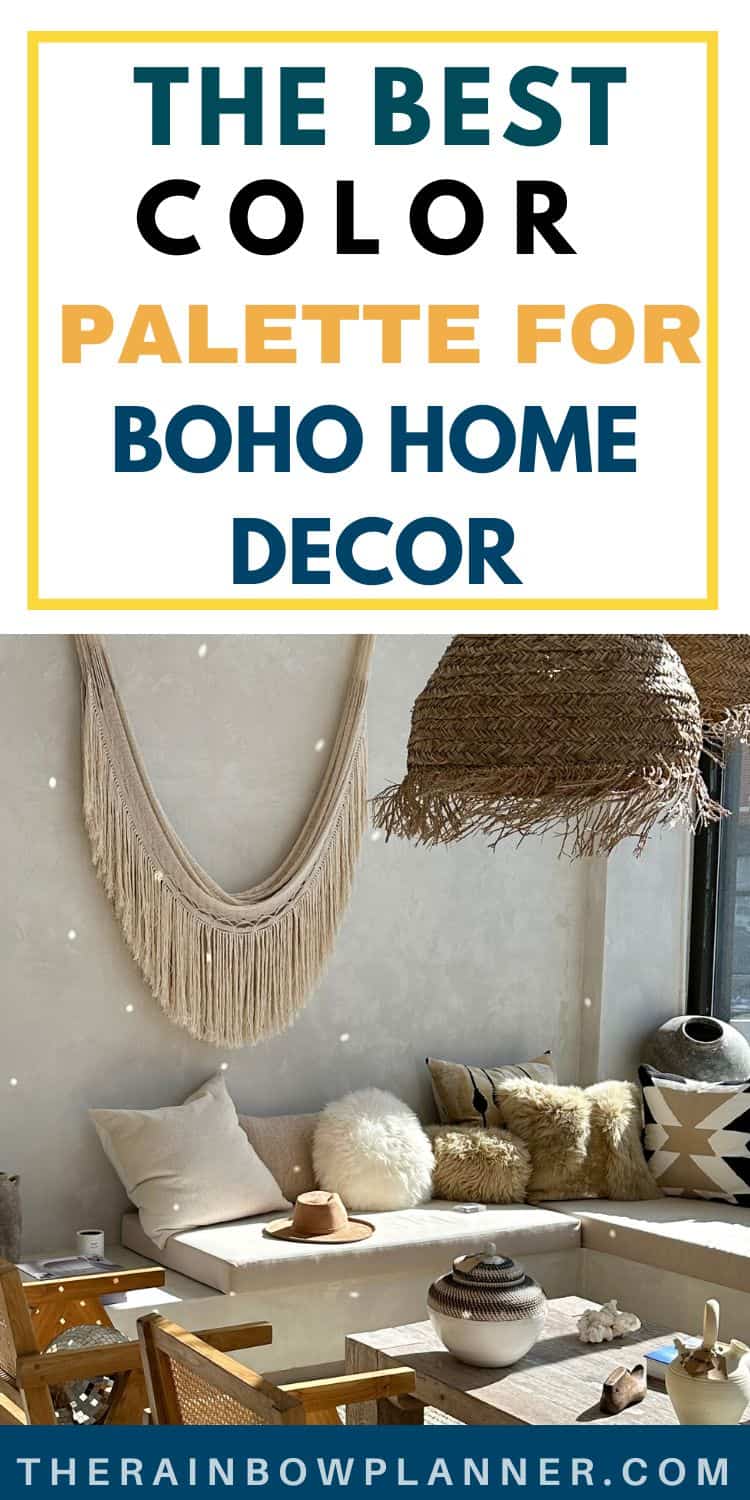 The Best Color Palettes for Boho Decor Style: Paint and Furniture Ideas ...
